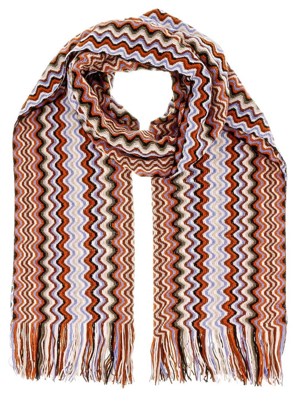 Missoni D4897 Wool Blend Crochet Knit Wave Scarf - Walmart.com