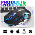 Rechargeable Wireless Bluetooth Mouse Multi-Device (Tri-Mode:BT 5.0/4.0 ...