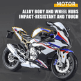 1/6 Scale Alloy Dynamic Motorcycle, Simulation Realistic Collectible RC ...