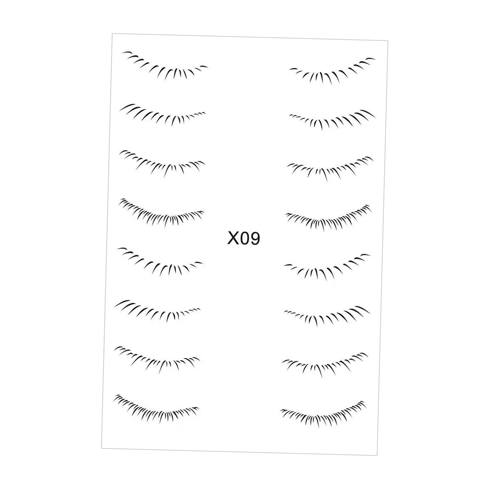 Pegatinas para pestañas inferiores, pegatinas para pestañas postizas ...