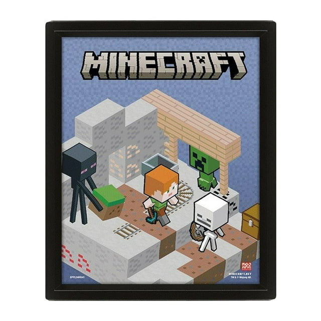 Minecraft Terrain 3D & Affiche Lenticulaire - Walmart.ca