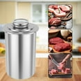 Round Stainless-Steel Ham Maker & Press, 2.6-Lb Capacity Mold for ...