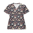 Binienty Scrub Tops with Two Front Pockets for Women, Soft Stretchy ...