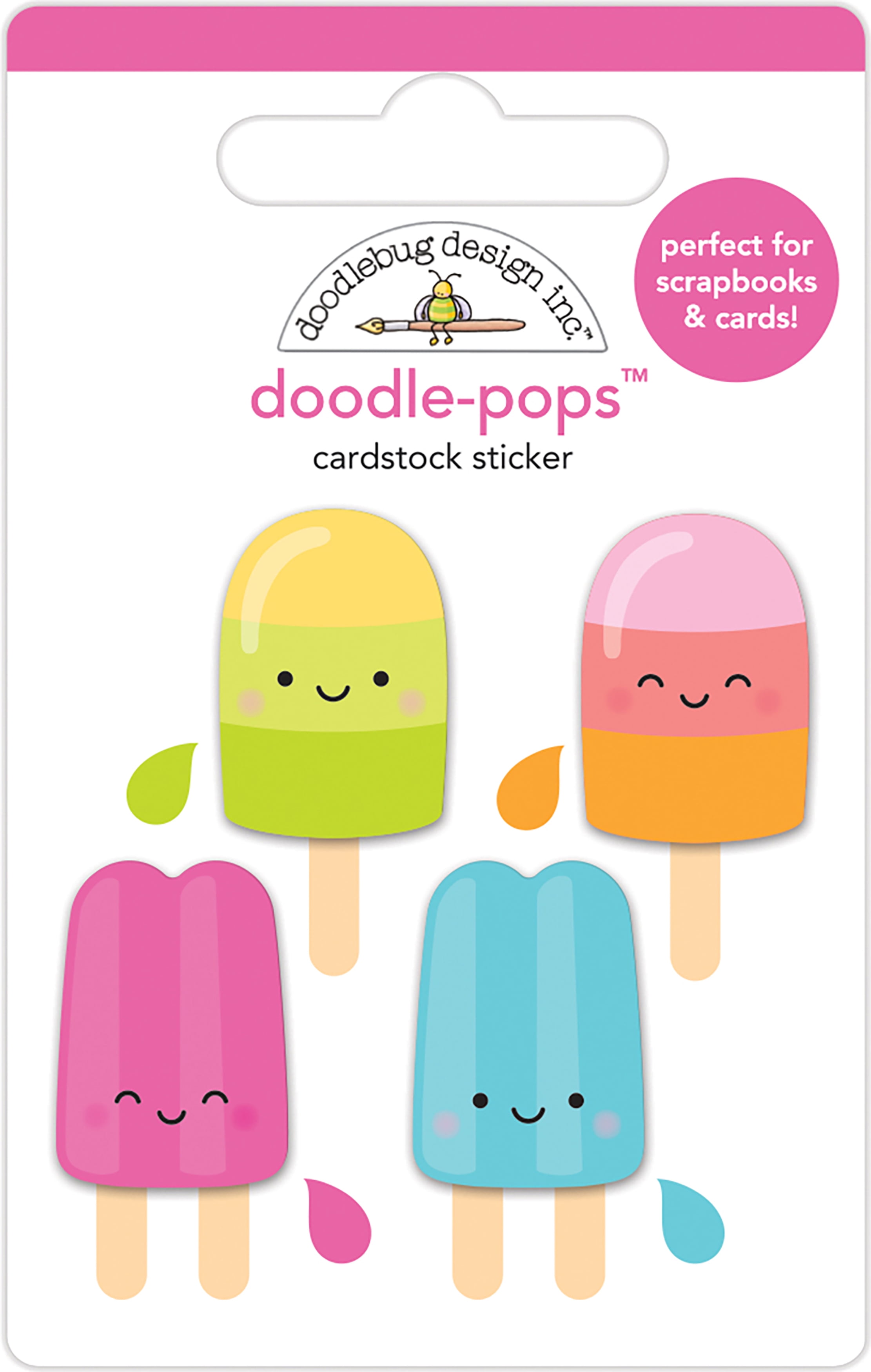 Doodlebug Doodle-Pops 3D Stickers-Ice Pops - Walmart.com - Walmart.com