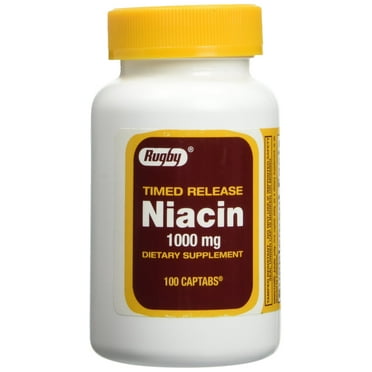 Niacin 500 mg 1000 Tabs for Healthy Lipid Balance & Energy - Walmart.com