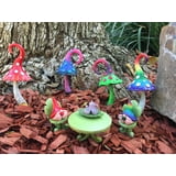 GlitZGlam Enchanted Rainbow Miniature Mushroom for a Miniature Fairy ...
