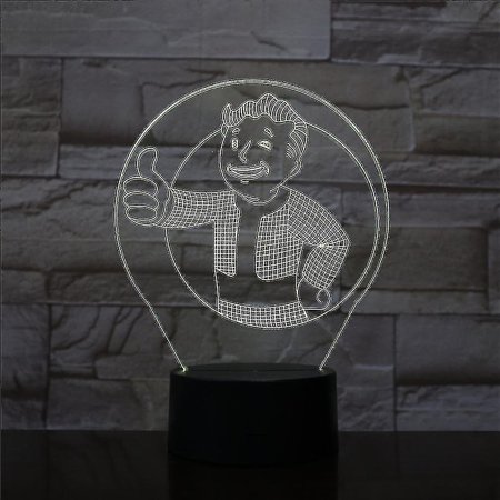 Fallout Shelter 3d Led Night Light Bedroom Table Lamp Color Changing ...
