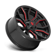 Fuel 1PC Aluminum Rim D712 RAGE 20X9in Gloss Black Red Tinted Clear ...