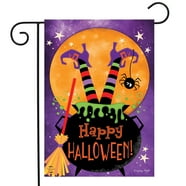 Toland Home Garden Scary Halloween Fall Halloween Flag Double Sided ...