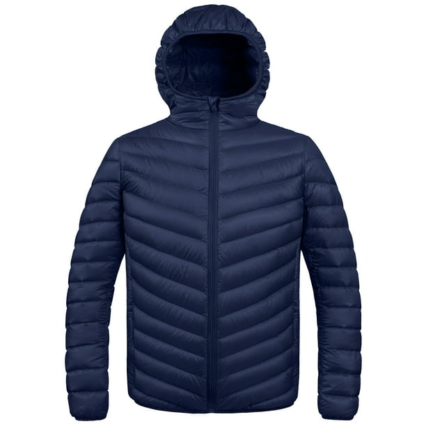 ZSHOW Men's Big and Tall Puffer Jacket Padded Lightweight Winter ...