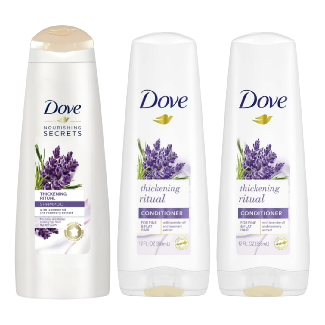 Dove Lavender & Volume Shampoo 12 oz, and Conditioner 12 oz (2 pack ...