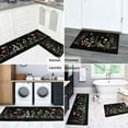 Floral Themed Kitchen Rug Set,Spring Kitchen Rugs Sunflower Runner Rugs ...