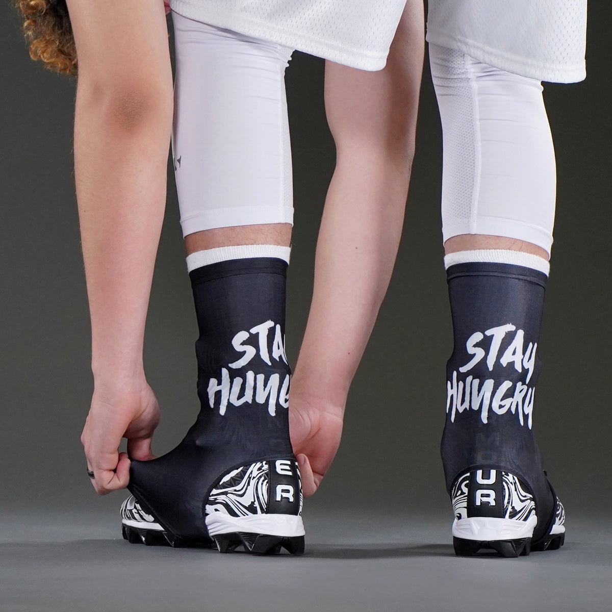 Stay Hungry Black Spats / Cleat Covers - Walmart.com