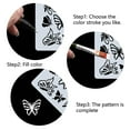 9.9"X9.9"Butterfly Stencil Star Templates Reusable Templates Plastic ...