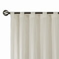 Gracie Mills Crushed Sheer Window Panel Pair Lightweight Spice 95 in ...