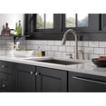 Delta Kate Brushed Nickel Kitchen Faucet with Pull Down Sprayer and ...