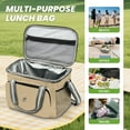 25L Insulated Lunch Bag for Men/Women Leak-Proof Cooler Bag with Hard ...