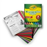 Crayola Kids Drawing Set, Construction Colored Paper Pad, 10 Colors ...