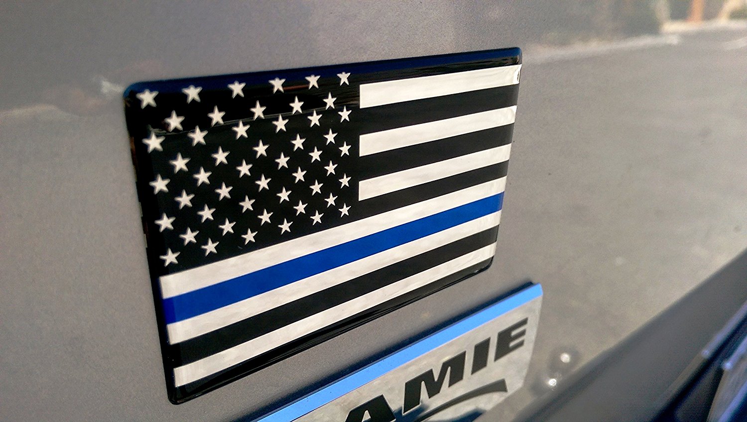 The Thin Blue Line USA Flag Domed 3d Sticker Raised Decal - Walmart.com