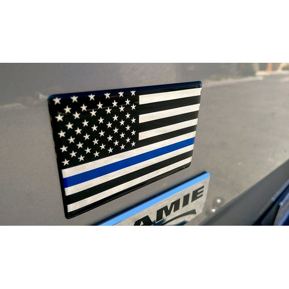 Thin Blue Line Flag Decal