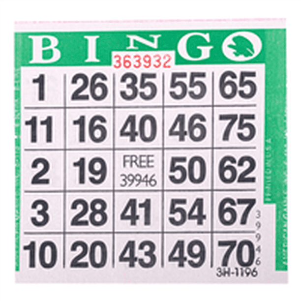1on Green Bingo Paper Game Cards - 500 per pack - Walmart.com