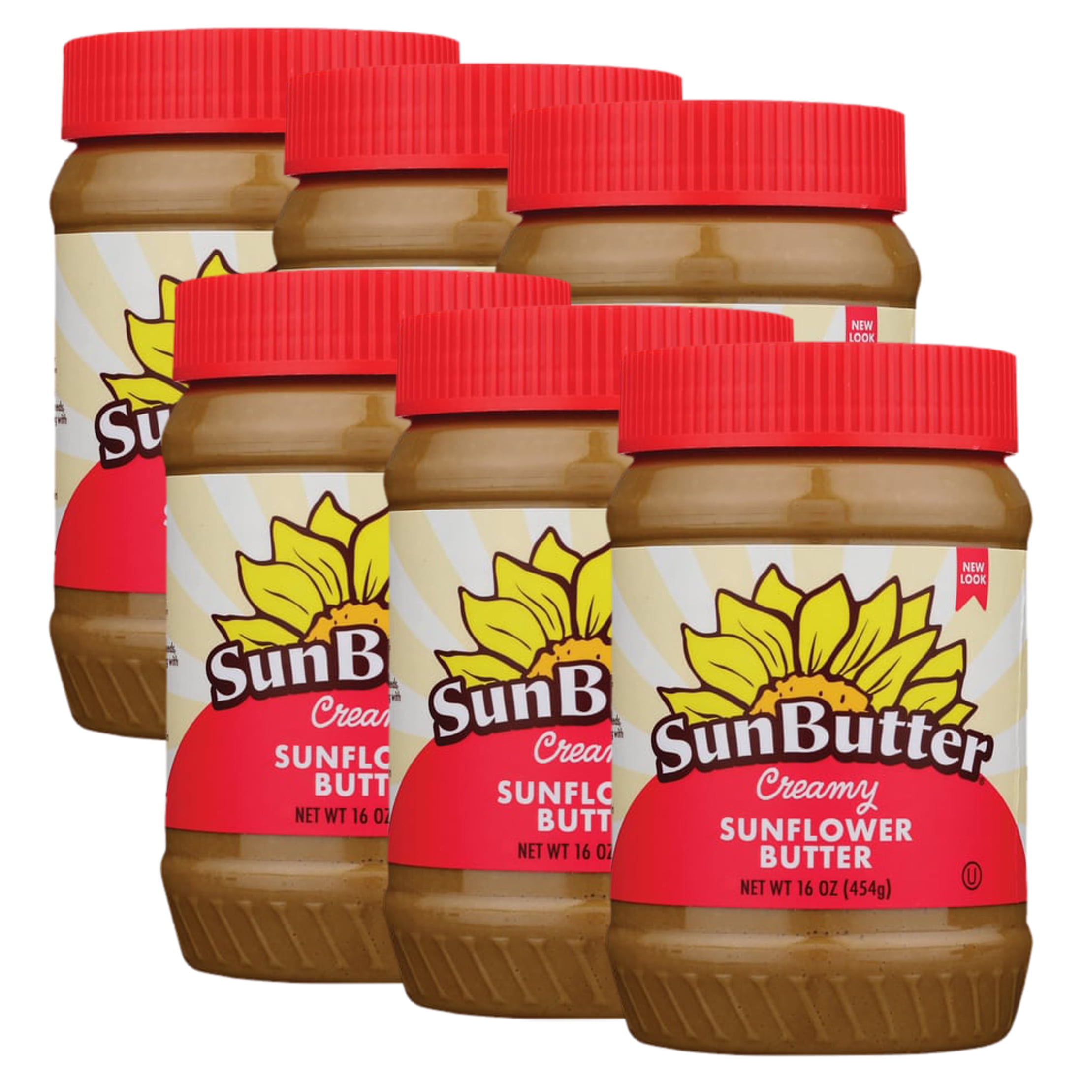 (6 pack) SunButter Sunflower Butter, Creamy, 16 oz - Walmart.com