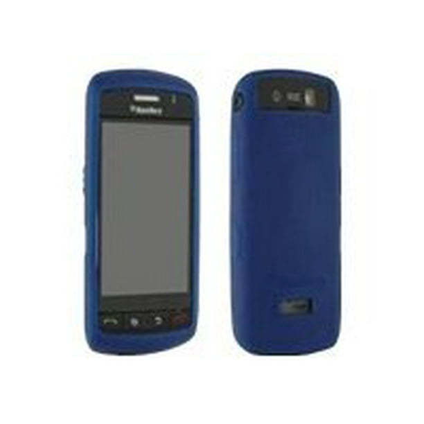 BlackBerry Skin - Handheld carrying case - dark blue - for Storm 9500 ...