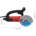 Concrete Cut Off Saw, 3000W Wet/Dry Corded Electric Circular Saw ...
