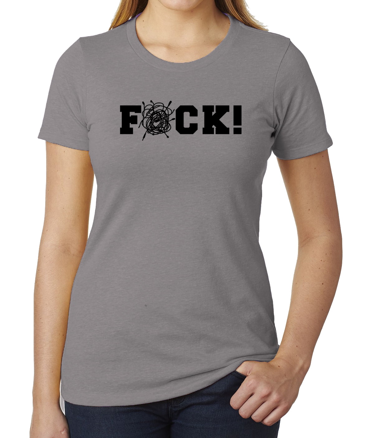 Mato And Hash Fck Tangled Wire T Shirt Funny Ladies T Shirts Womens Graphic Tees Heather