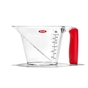 GoodCook PROfreshionals 2-Cup (500 mL) Plastic Measuring Cup, Clear/Red ...