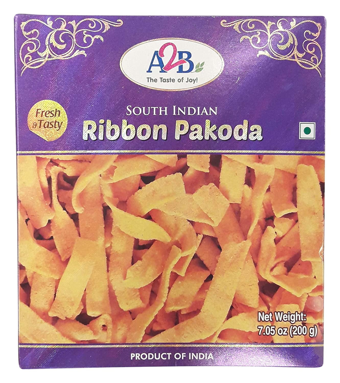 A2B Snacks - Ribbon Pakoda, 200g - Walmart.com