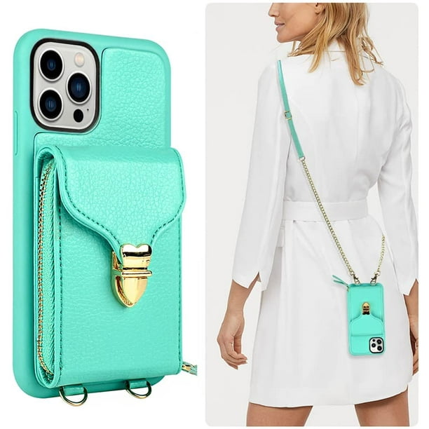 iPhone 13 Pro Max Wallet Case, JLFCH iPhone 13 Pro Max Crossbody Case ...