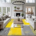 5'x8' Area Rugs, Yellow Grey Indoor Outdoor Area Rug for Living Room ...