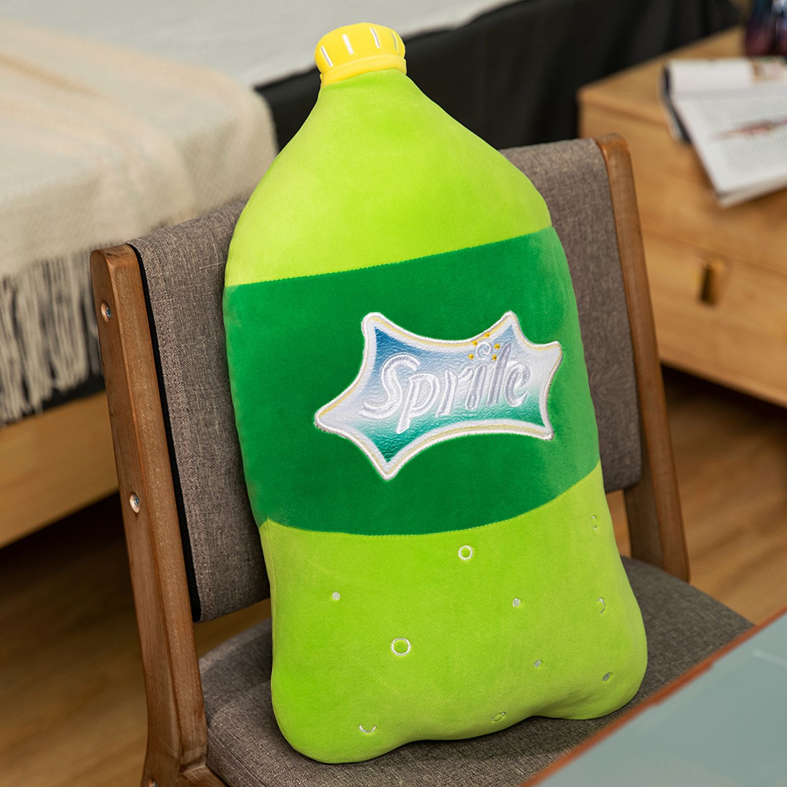 55cm Simulation Carbonated Drink Plush Pillow Funny Sprite Cola Fanta ...