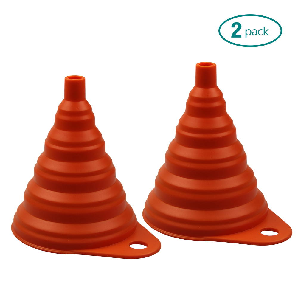 Tritina Home & Kitchen Foldable Funnel,Silicone Collapsible Style,BPA ...