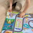 Melissa & Doug Race Around the World Tracks Cardboard Jigsaw Floor ...