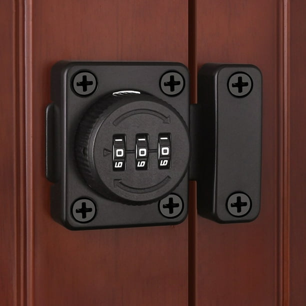 Lutabuo Combination Lock Latch 3 Digit Bolt Latch Password Deadbol Door ...
