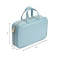 Jessica Simpson Light Blue PVC Weekender Bag with Gold Zipper and ...