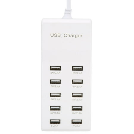 10-Port USB Charger, Wide Charging USB Charging Adapter, For ...