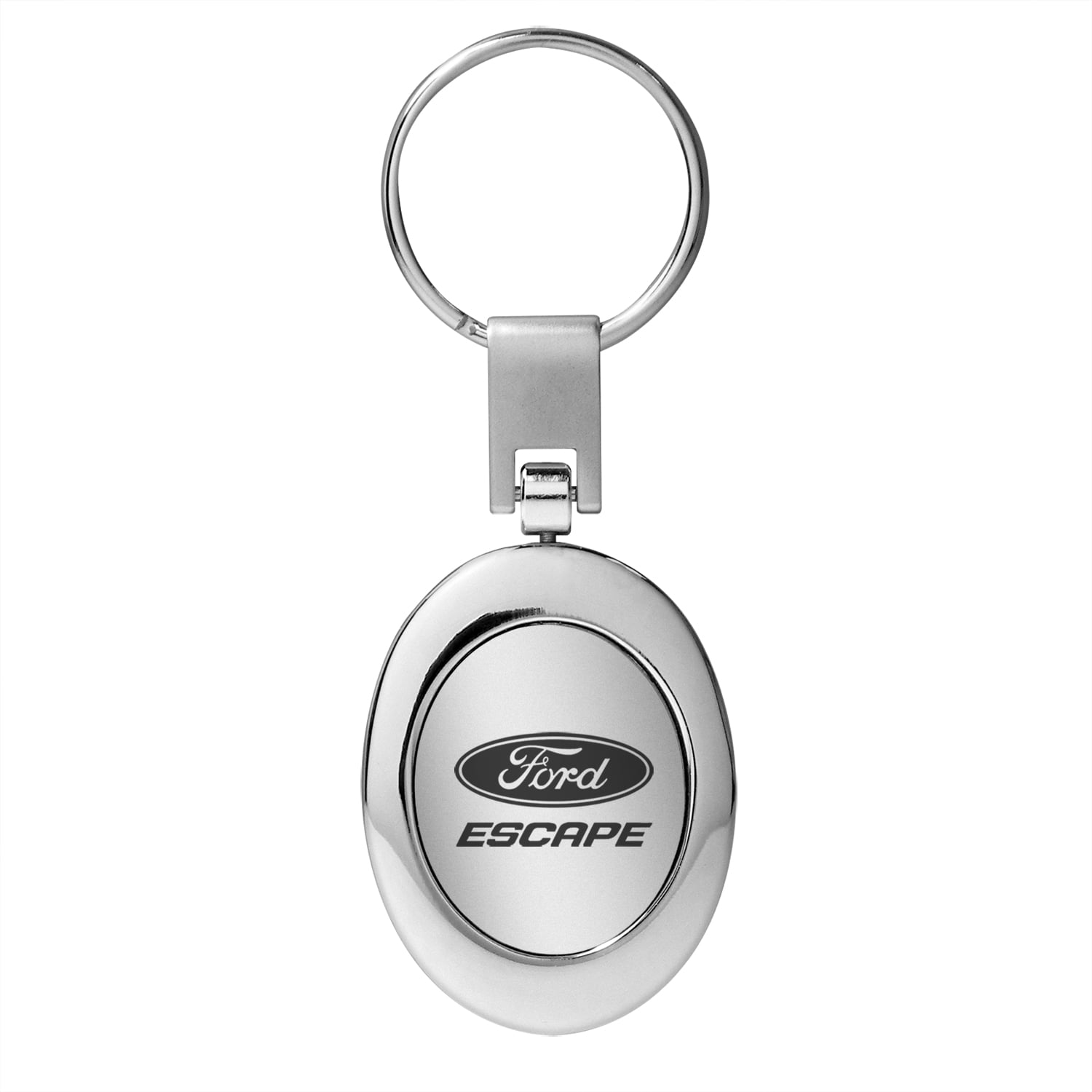 Ford Escape Chrome Oval Metal Key Chain Keychain - Walmart.com