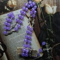ZPAQI 10mm Prayer Beads Luminous Rosary Necklace Jesus Christ for Cross Pendant Necklaces Glow ...