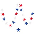 157.5 Inch Red White Blue Star Bunting, Sewn-On Five Pointed Stars ...