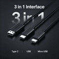 3 in 1 USB Endoscope Camera, Flexible Borescope Inspection Camera with ...