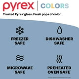 Pyrex Glass Baking Dish 9x13 Inches Tinted Smoke Grey with Airtight Lid ...
