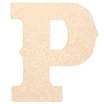 Krafty Supply 12" Tall Western Block - MDF Letter P | 1/4" Thick ...