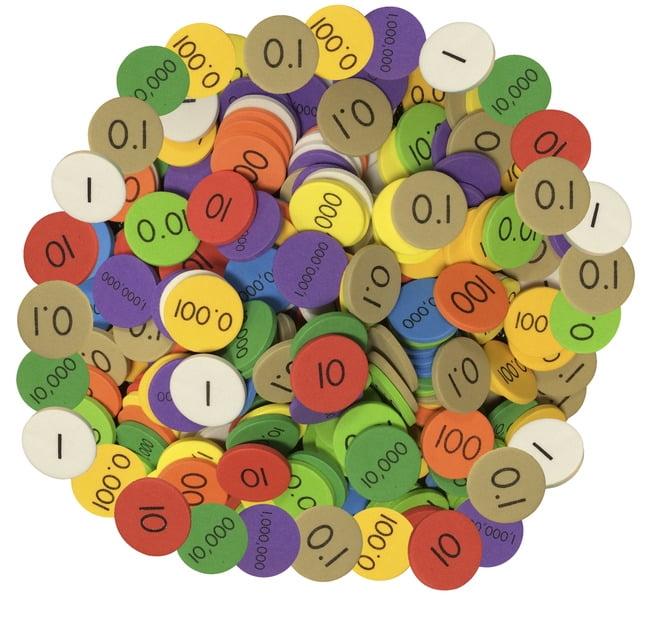 Sensational Math Place Value Discs 10-Value Decimals to Whole Numbers ...
