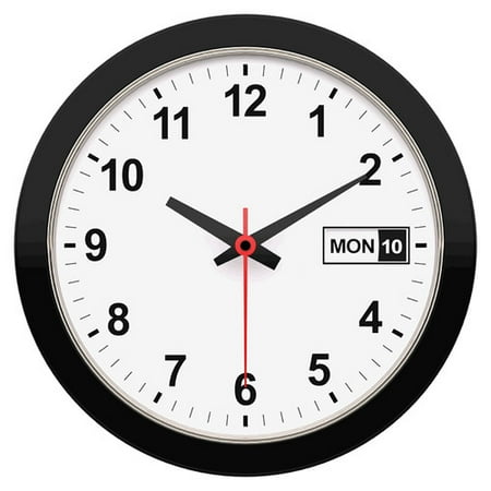 Timekeeper 12" Day and Date Wall Clock - Walmart.com