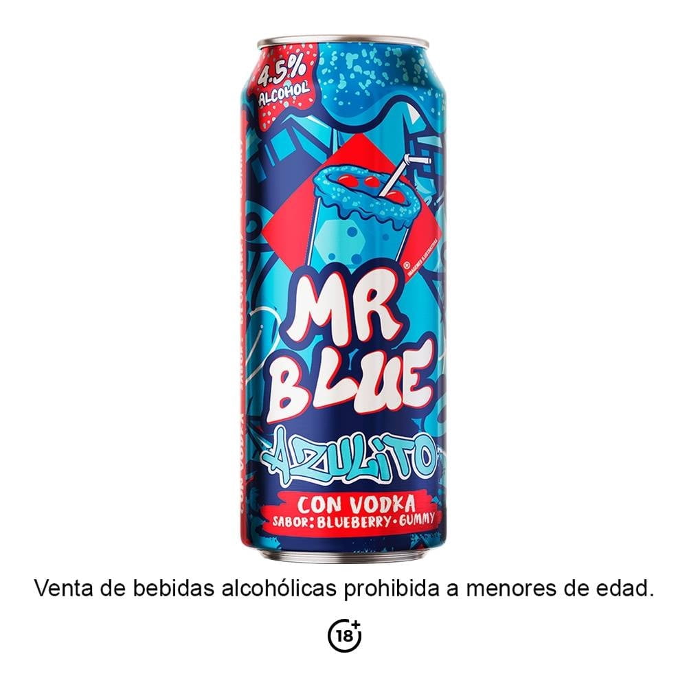 Bebida Alcohólica Preparada Mr Blue Azulito 473 Ml Walmart En Línea