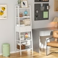 Tydimor 5-Tier 59.5" Ladder Bookshelf with Removable Drawers Narrow ...