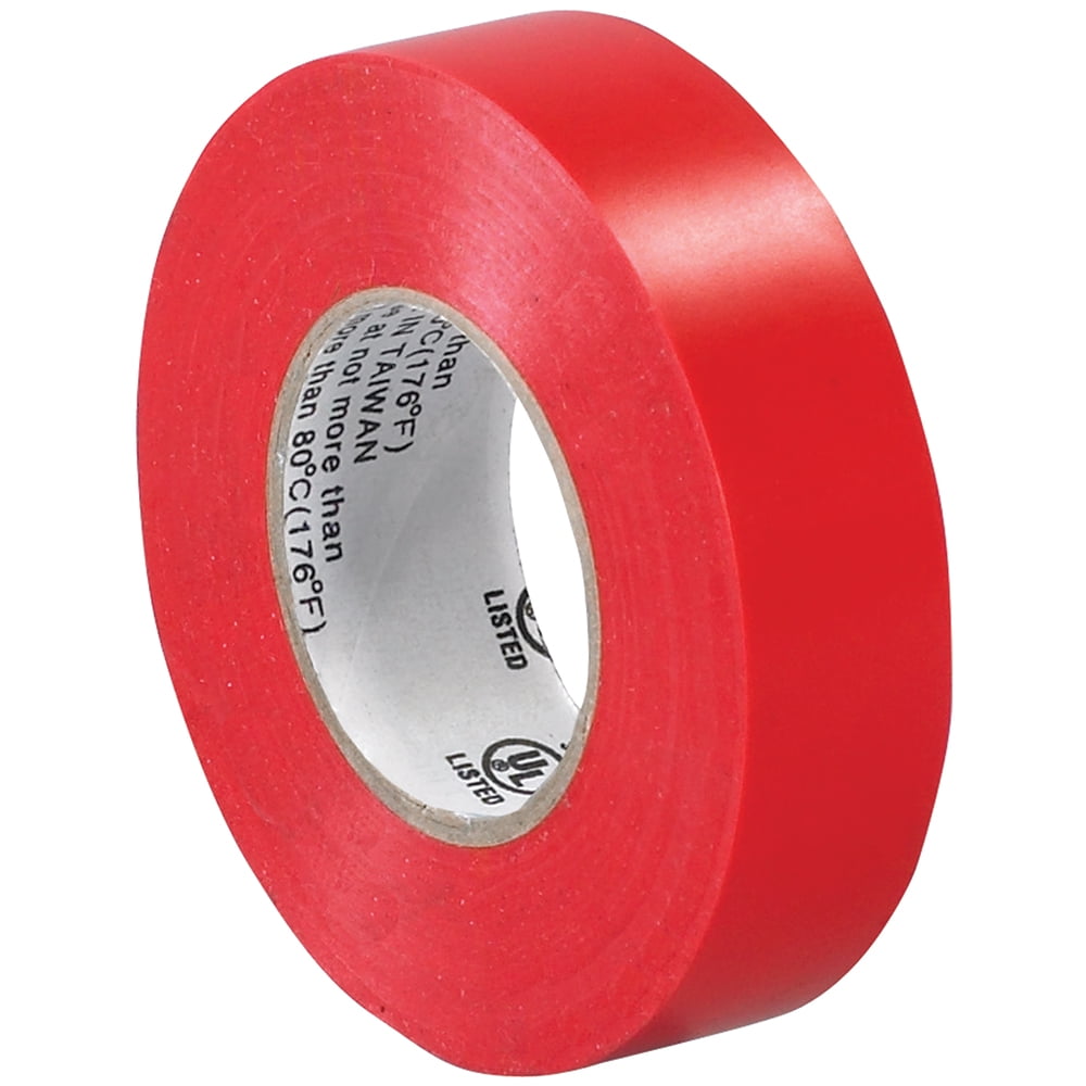Box Partners Electrical Tape 7 0 Mil 3 4 x 20 Yds Red 10 Case